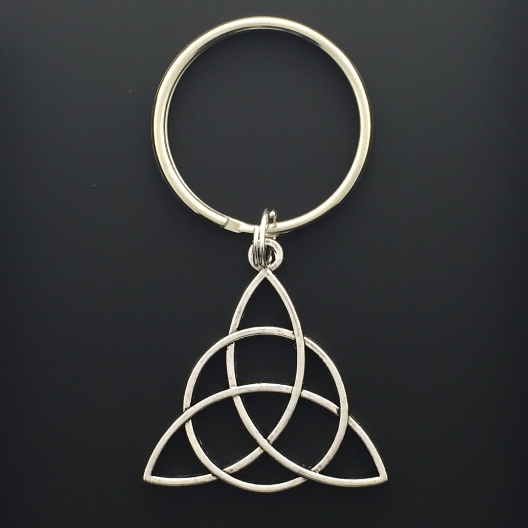 Large Trinity Celtic Knot Keychain, Celtic Knot Keychain, Irish Celtic ...