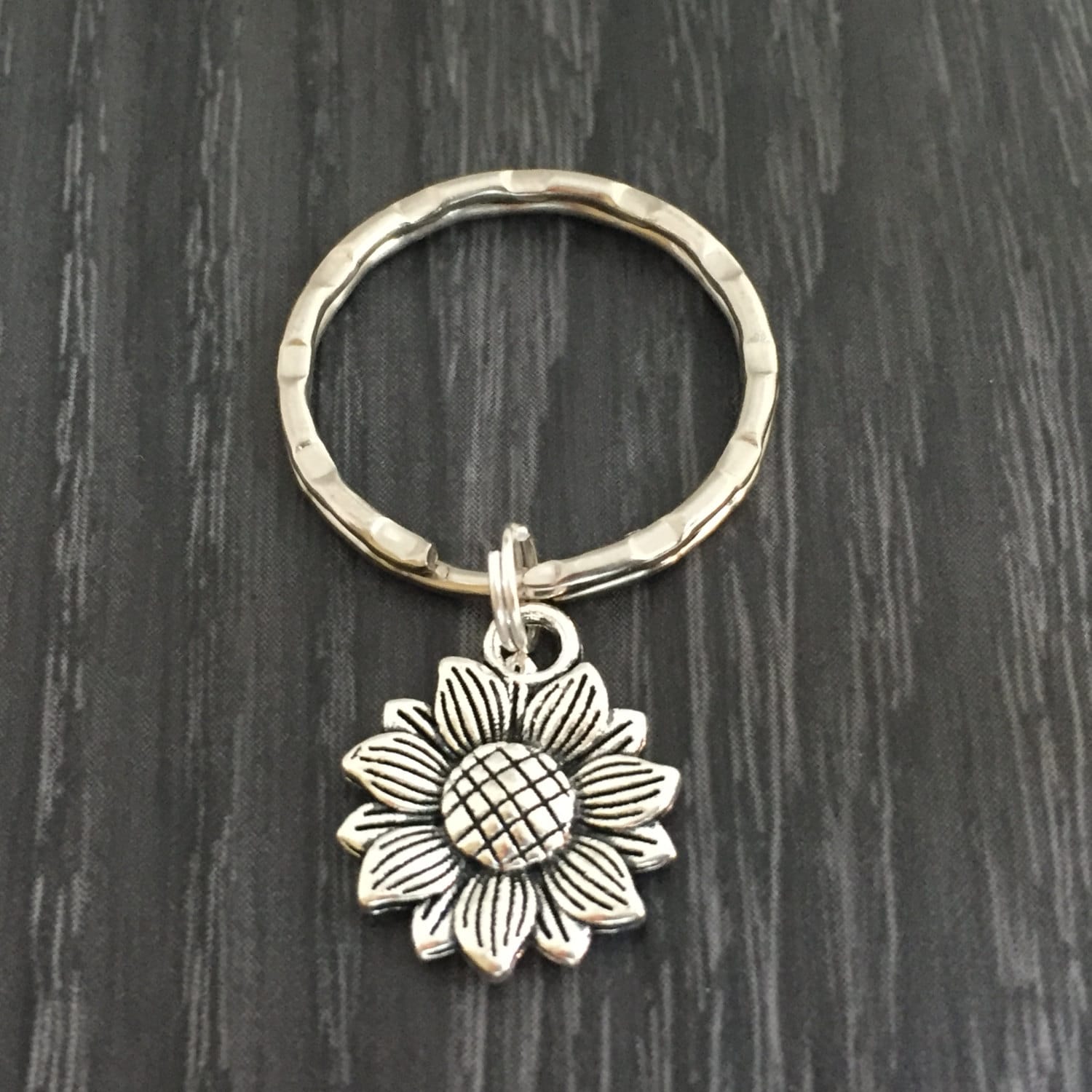 Sunflower Keychain Sunflower Key Ring Backpack Charm Flower | Etsy