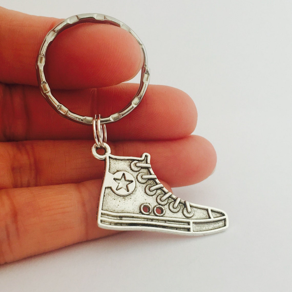 High Top Sneaker Keychain Converse All Star Sneaker Keyring | Etsy