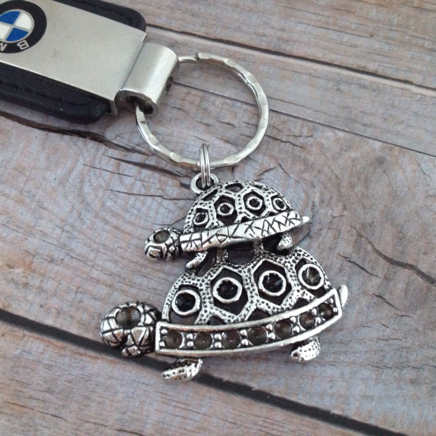 Turtle Keychain, Men's Gift, Turtle Jewelry, Customized Key Ring ...