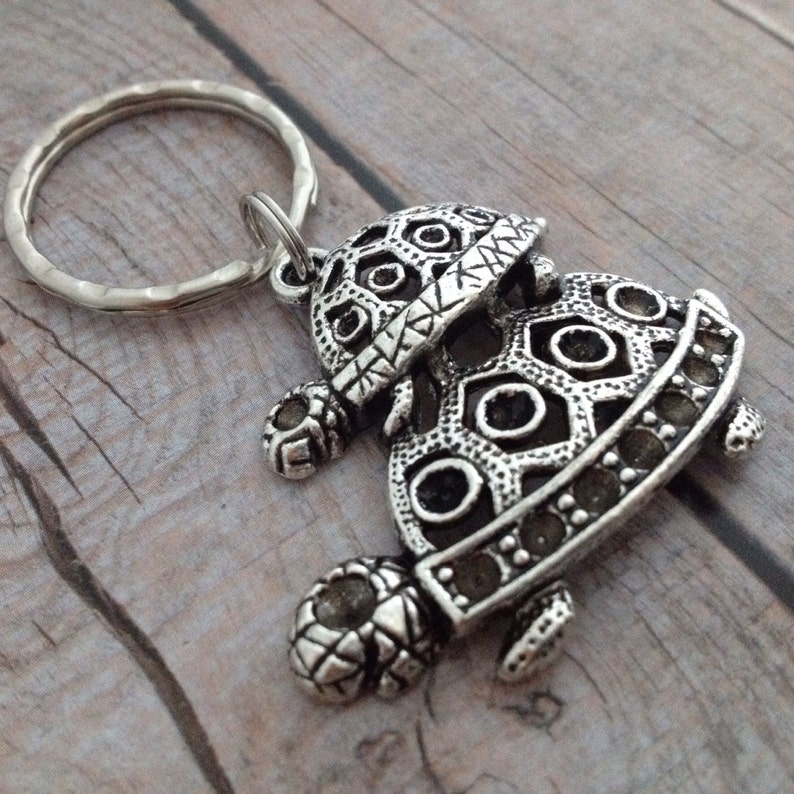 Turtle Keychain Men's Gift Turtle Jewelry Customized - Etsy