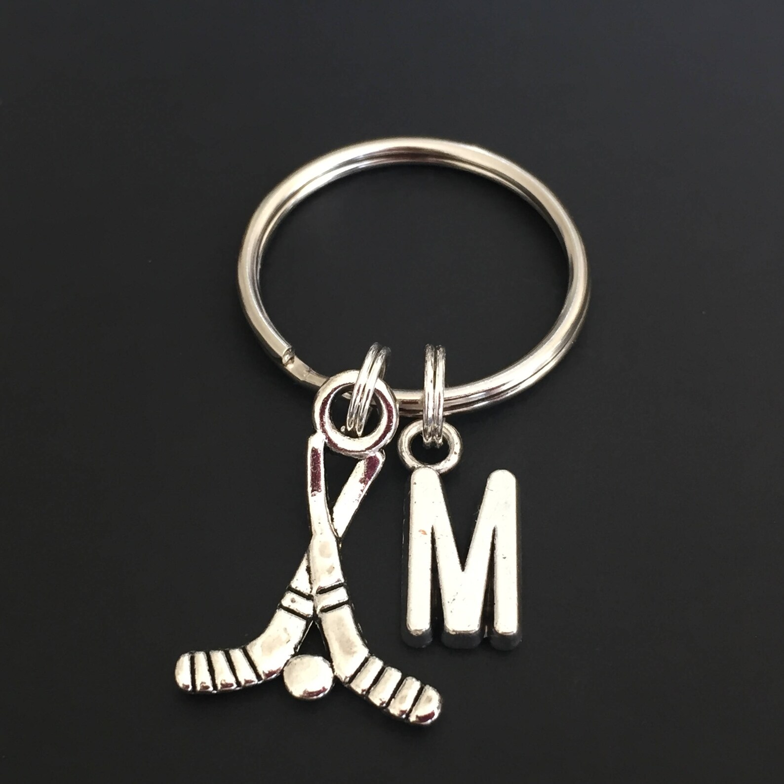 Personalized Hockey Sticks Keychain Ice Hockey Field Hockey - Etsy