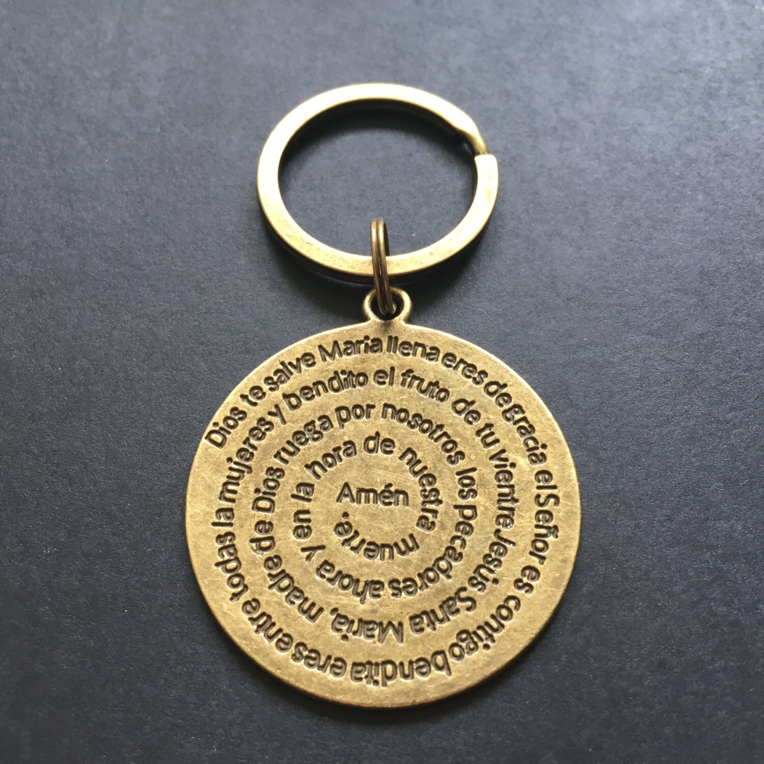 Hail Mary in Spanish Keychain Ave Maria Spanish Prayer - Etsy UK