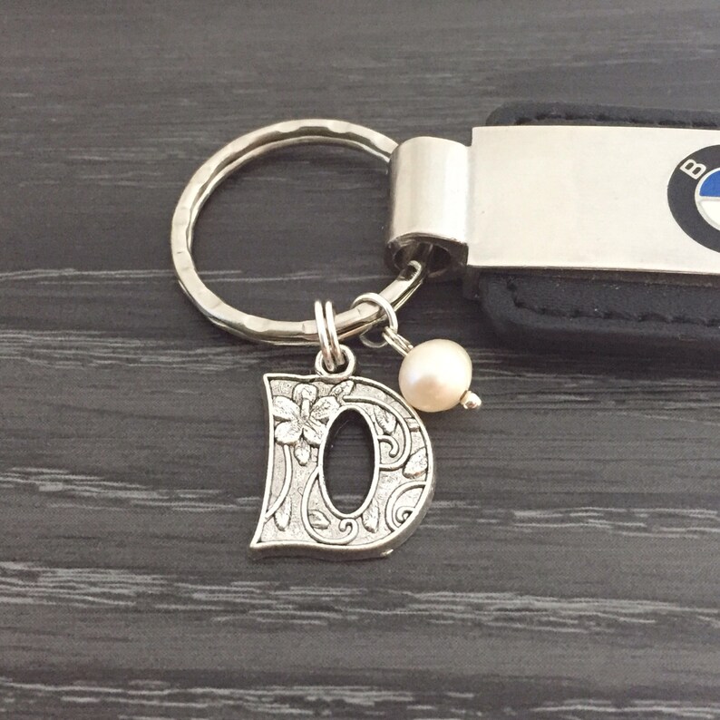 Initial D Keychain Personalized With a Freshwater Pearl June - Etsy UK