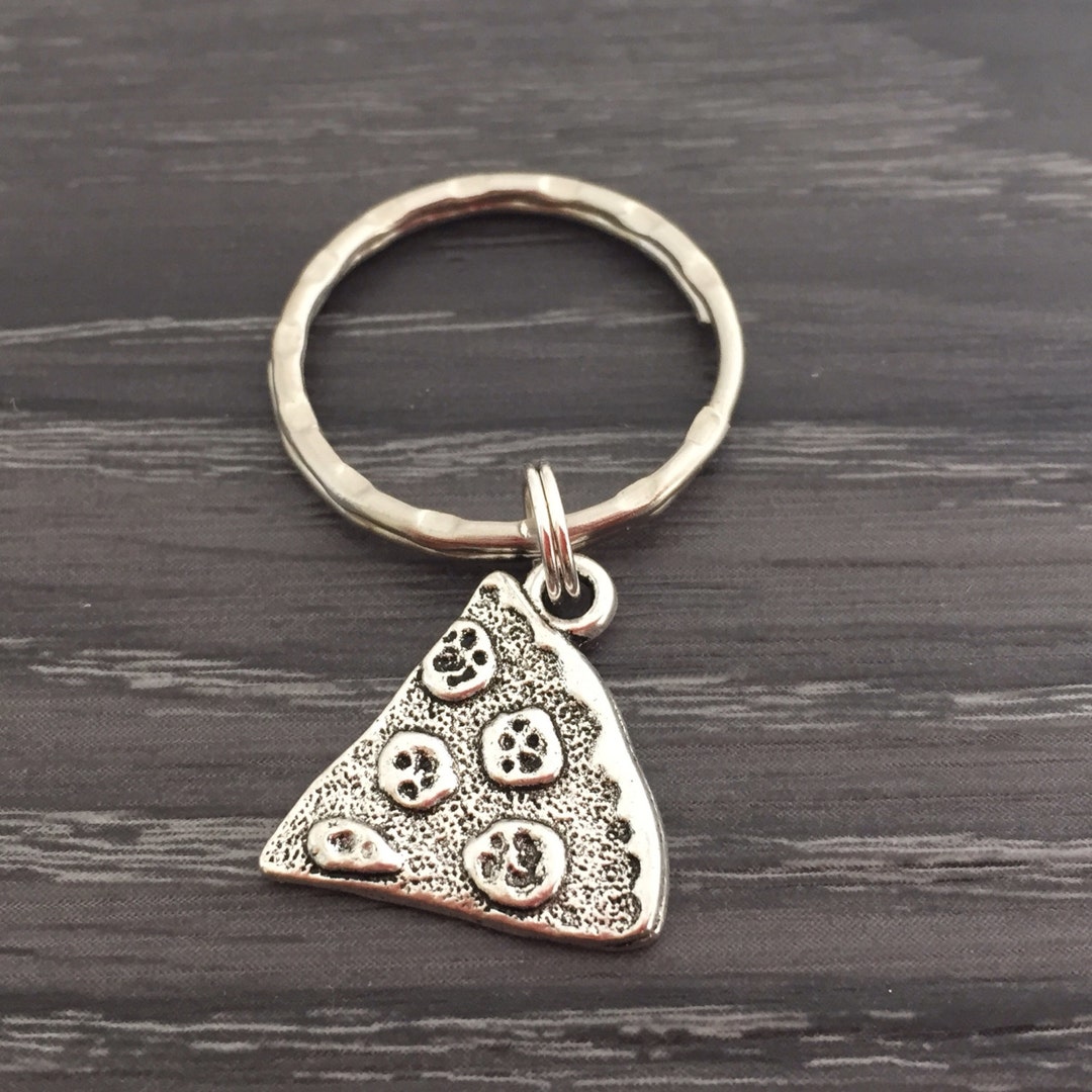 Pizza Keychain, Pizza Slice Keychain, Personalized Keyring, Best Friend ...