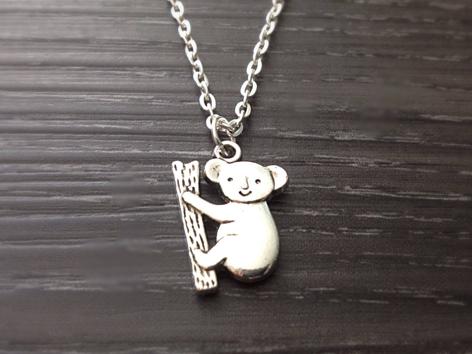 Collar Koala, collar de oso koala, joyería de oso koala australiano, collar de animales, joyería ...