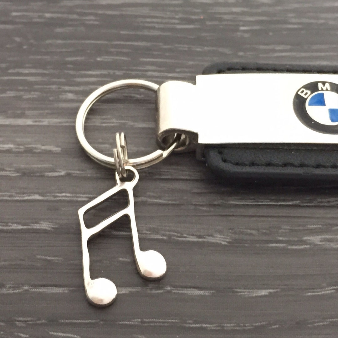 Musical Note Keychain, Music Keyring, Music Symbol, Custom Keychain ...