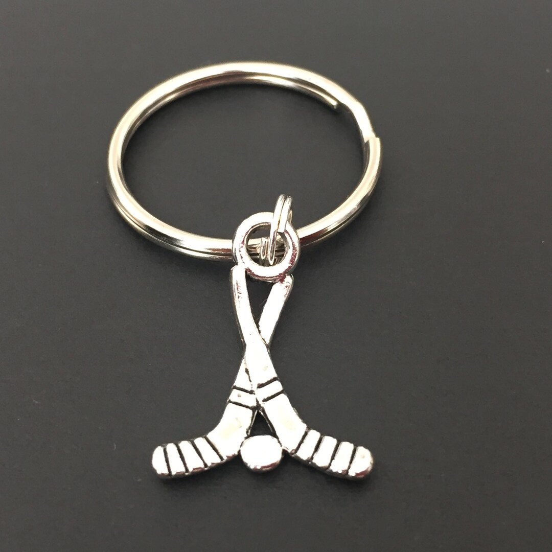 Hockey Sticks Keychain, Ice Hockey Key Ring, Field Hockey Jewelry ...