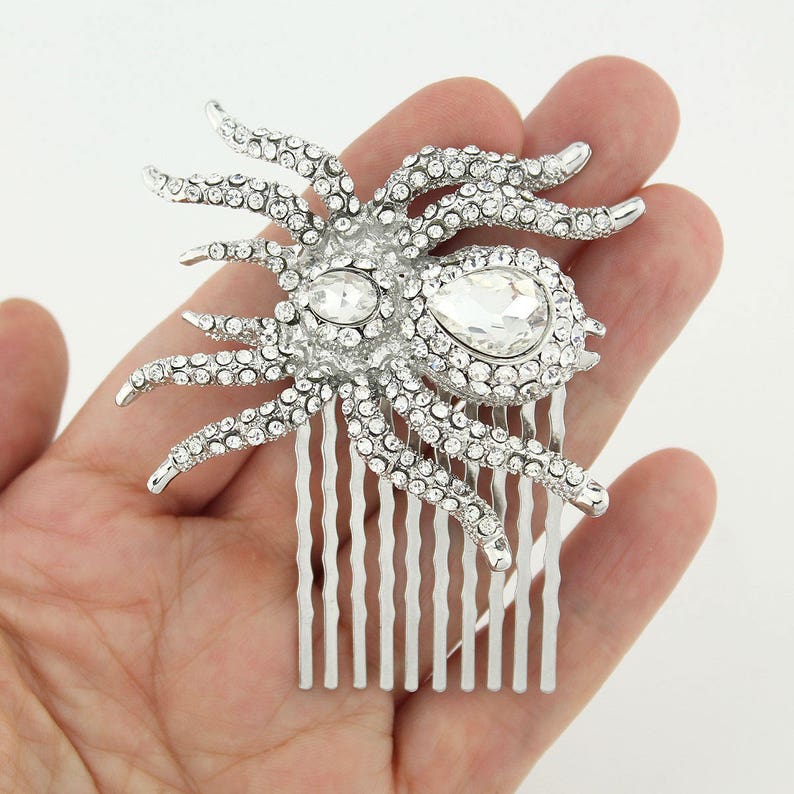 Halloween Bridal Hair Comb Halloween Wedding Headpiece | Etsy