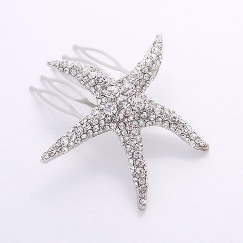 Starfish Hair Comb Starfish Bridal Hair Clip Beach Wedding - Etsy
