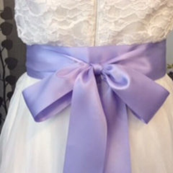Lavender Bridal Sash - Etsy