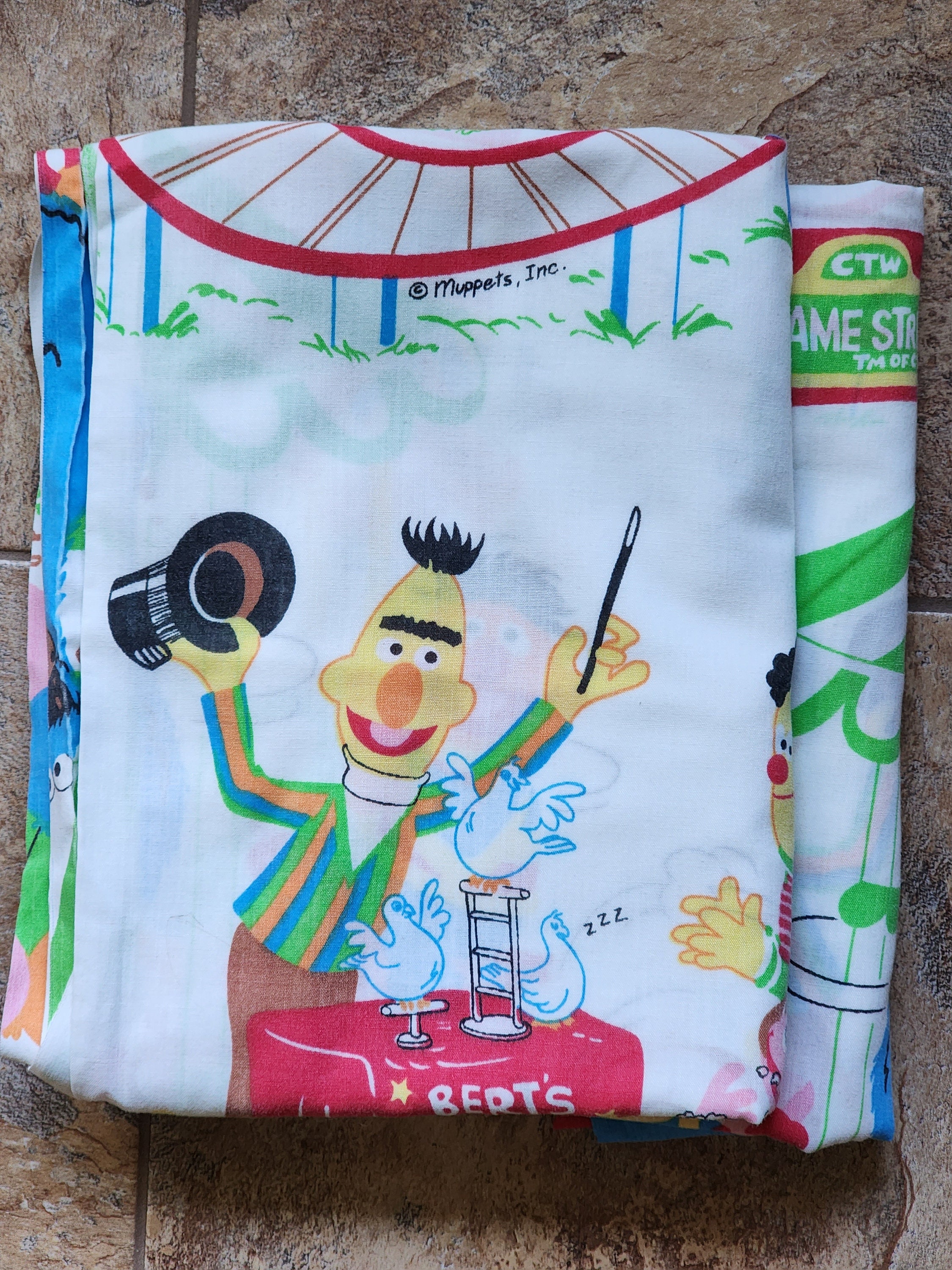 1980s Twin Set Muppet Sesame Street Sheets - Etsy Australia