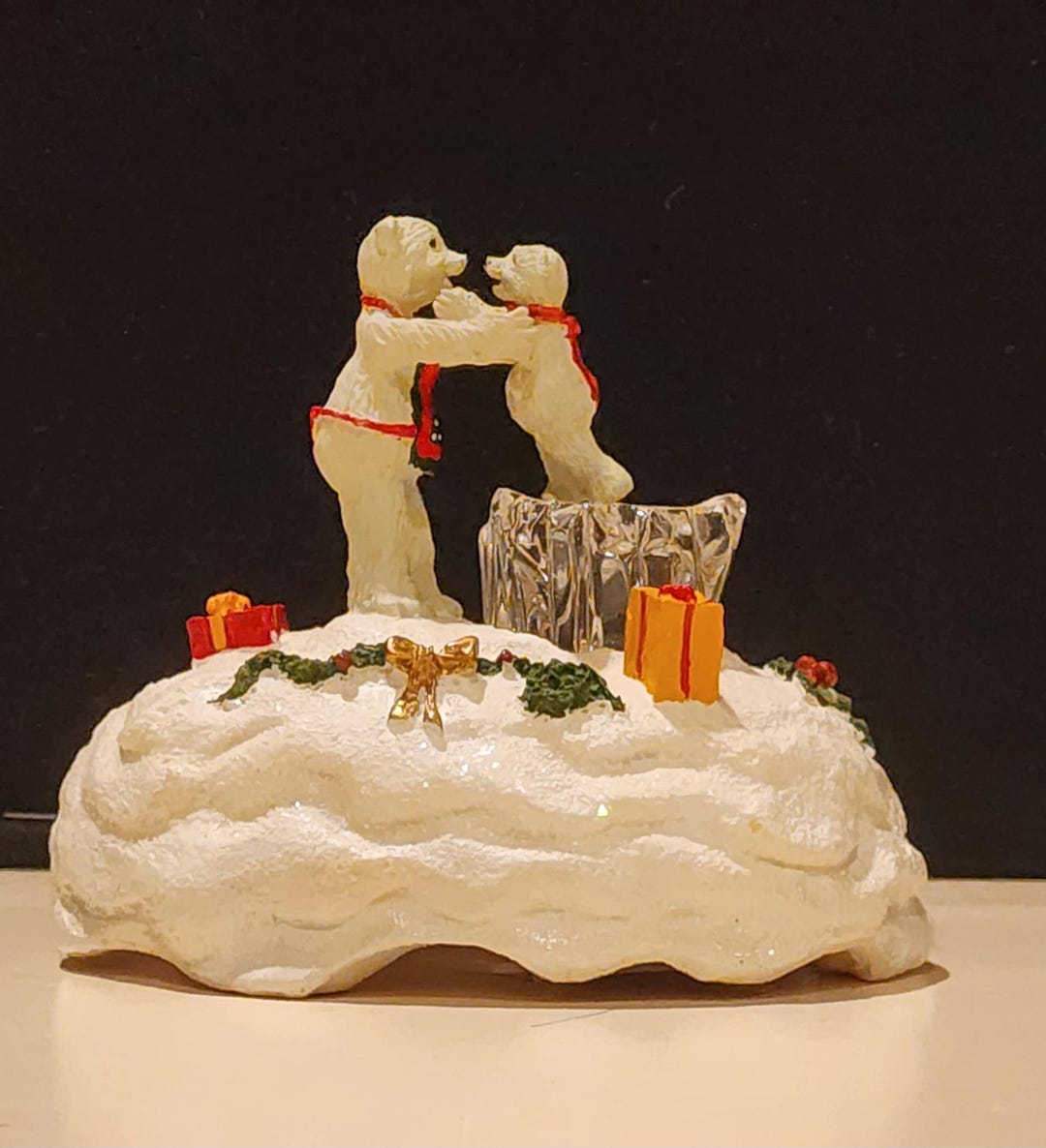 Santas Crystal Valley Christmas Lightup Figurine "welcome Home" - Etsy