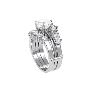 Wedding Ring Set 2 Piece Engagement Ring Wedding Band Diamond - Etsy