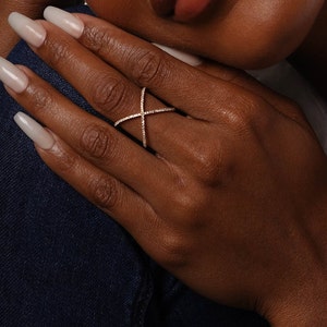 X Ring | Criss Cross Ring | Crossover Ring | Gold Plated X Ring ...