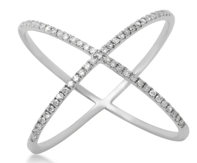 X Ring Criss Cross Ring Crossover Ring Sterling Silver | Etsy