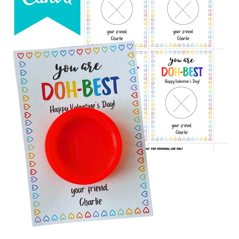 Play Doh Valentine - Etsy