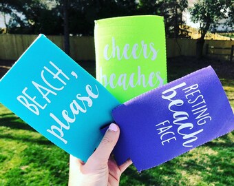 Beach koozies | Etsy
