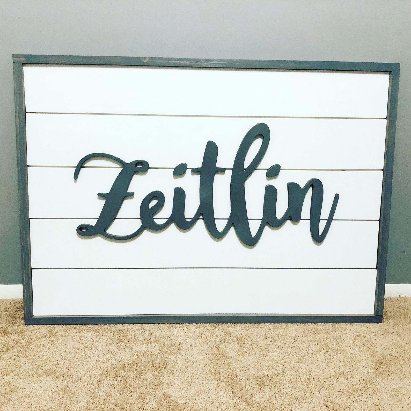Personalized Family Sign / 3-D Letter Sign / Custom Shiplap - Etsy