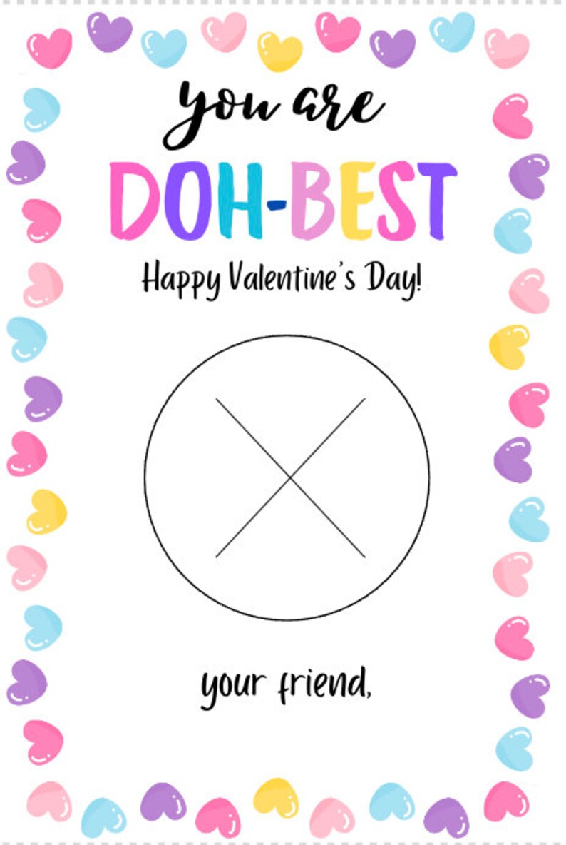 Personalized Valentine's Day Play Doh Treat Bags, Classroom Gifts - Etsy