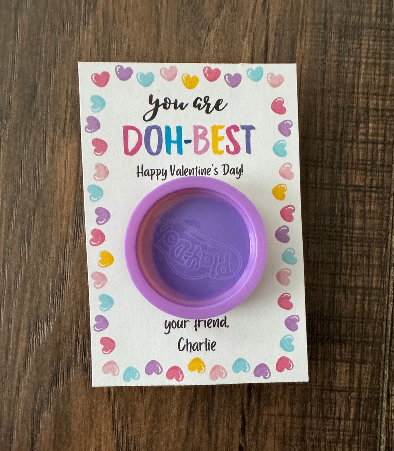 Personalized Valentine's Day Play Doh Treat Bags, Classroom Gifts - Etsy