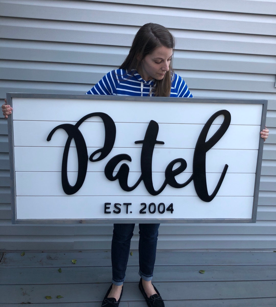 Extra Large Family Sign / Shiplap Sign / Personalized Sign / Farmhouse ...