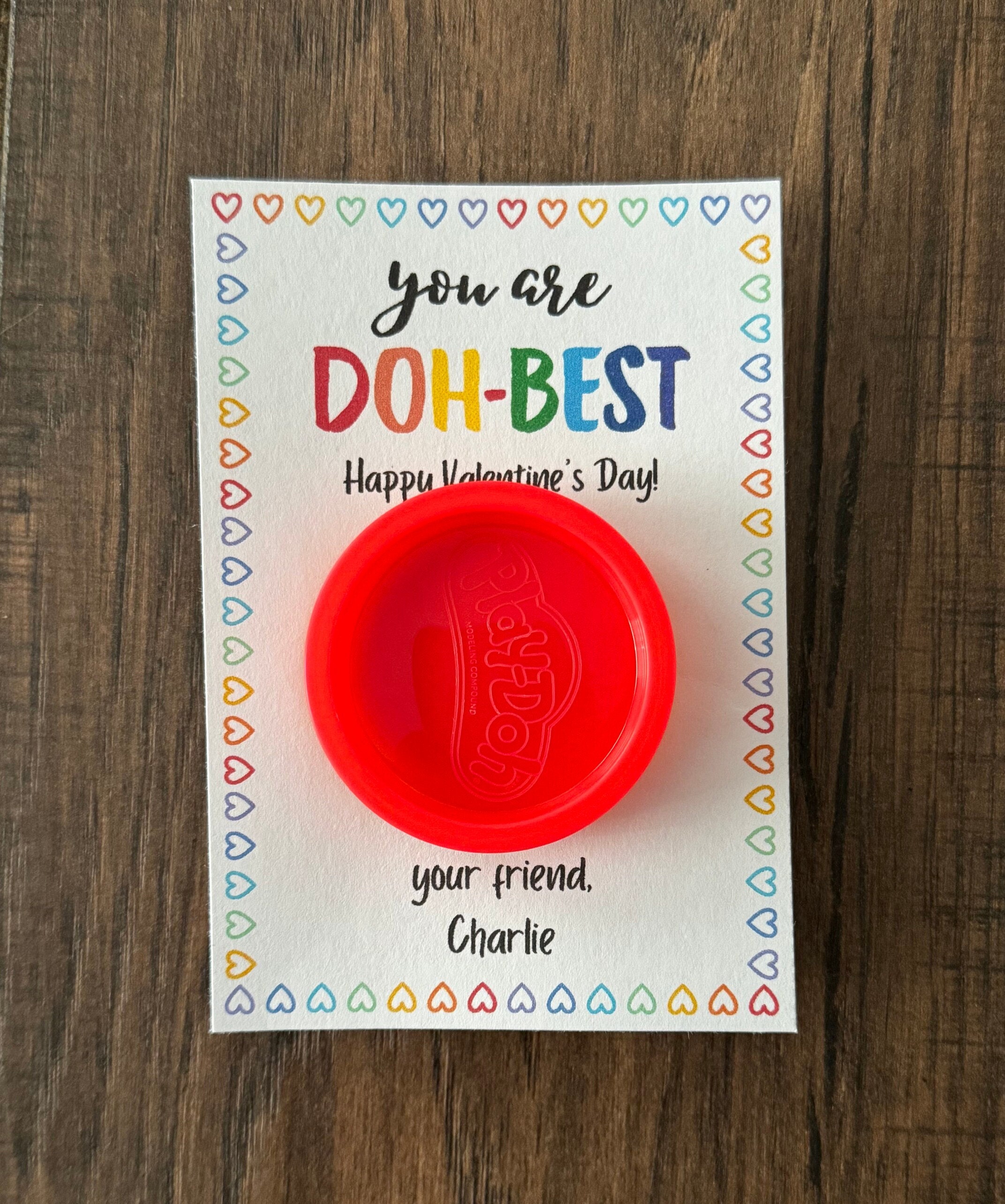 Personalized Valentine's Day Play Doh Treat Bags, Classroom Gifts - Etsy
