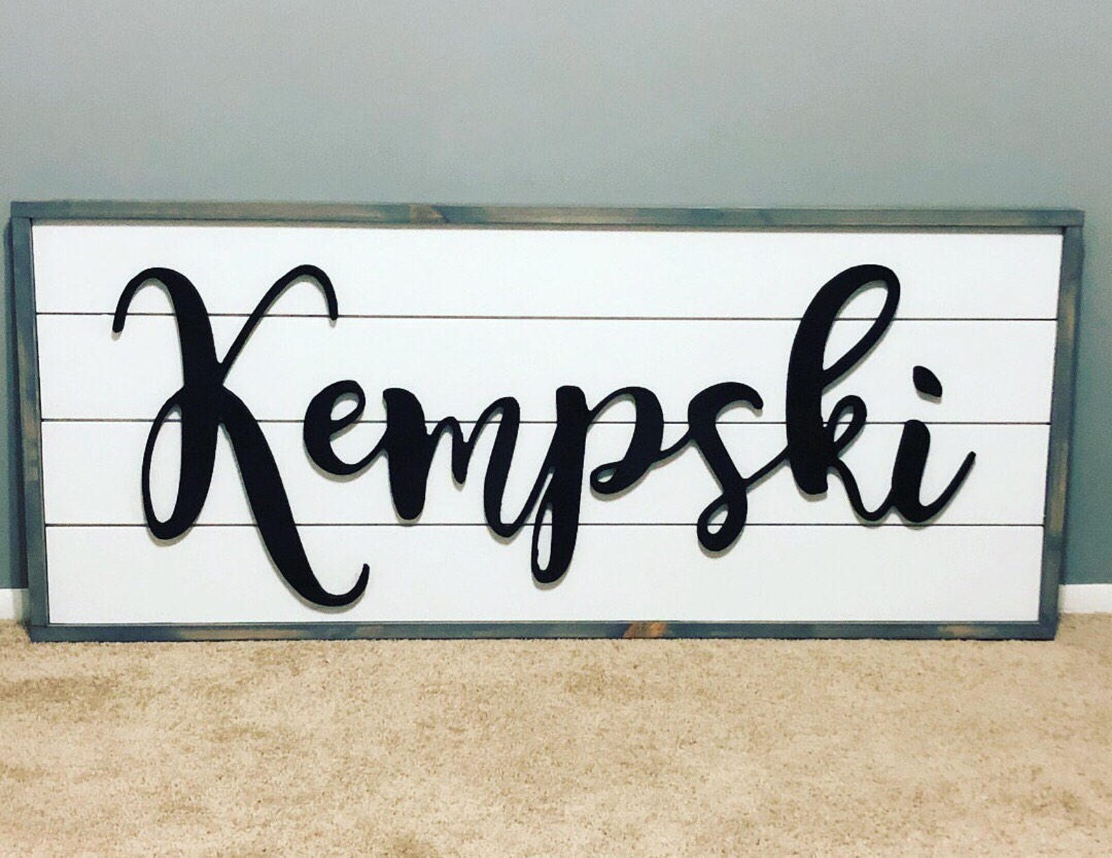 Personalized Family Sign / 3-D Letter Sign / Custom Shiplap | Etsy