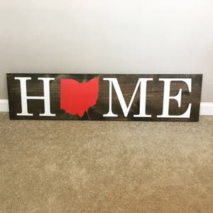 Ohio Home Sign / Buckeye Sign / Ohio Wall Decor / Buckeye Decor / Ohio ...