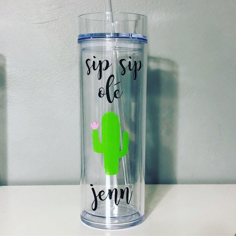Sip Sip Ole Personalized Skinny Tumbler / Bachelorette - Etsy