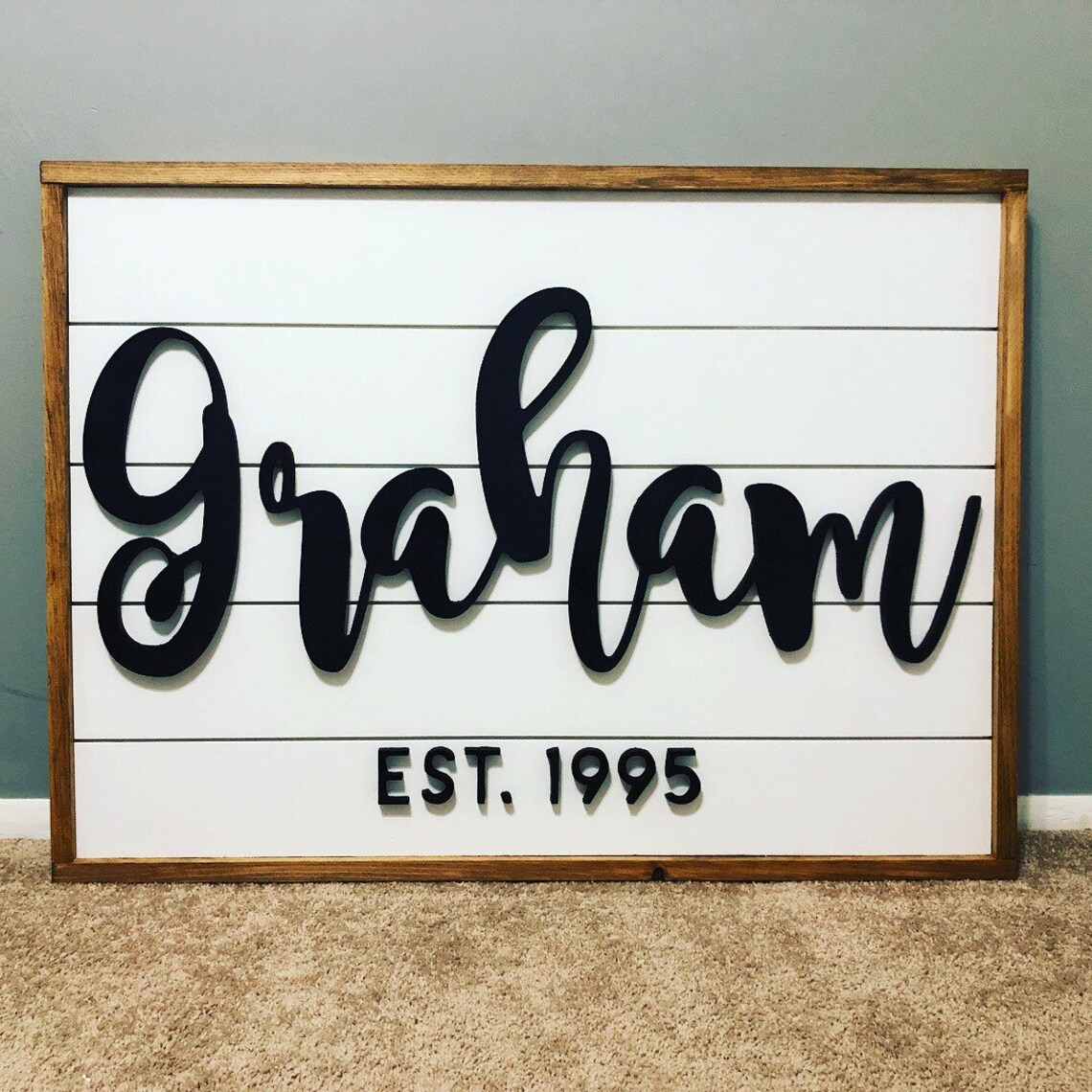 Extra Large Family Sign / Shiplap Sign / Personalized Sign / | Etsy