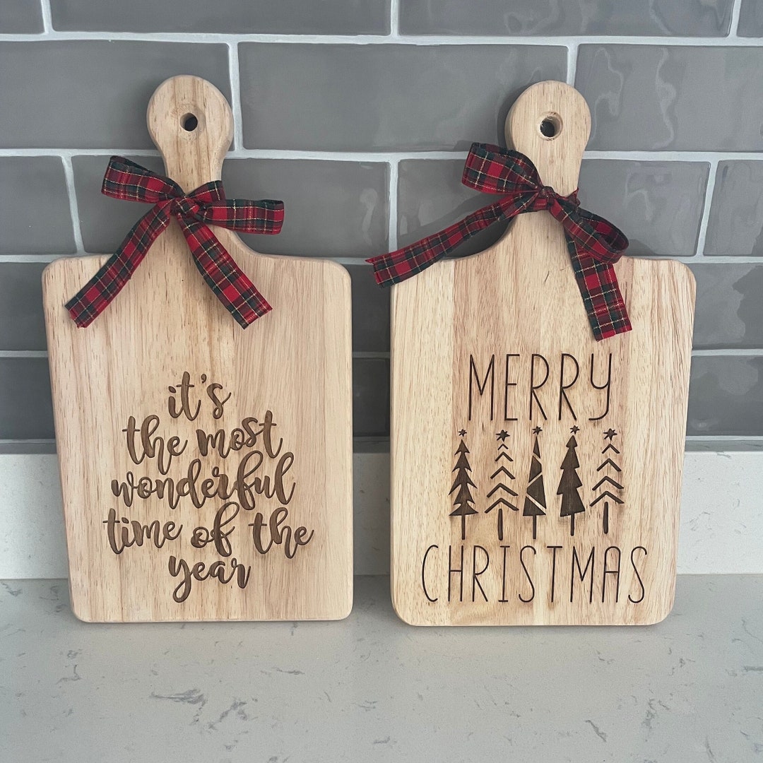 Christmas Cutting Board / Christmas Gift / Holiday Board / Christmas ...