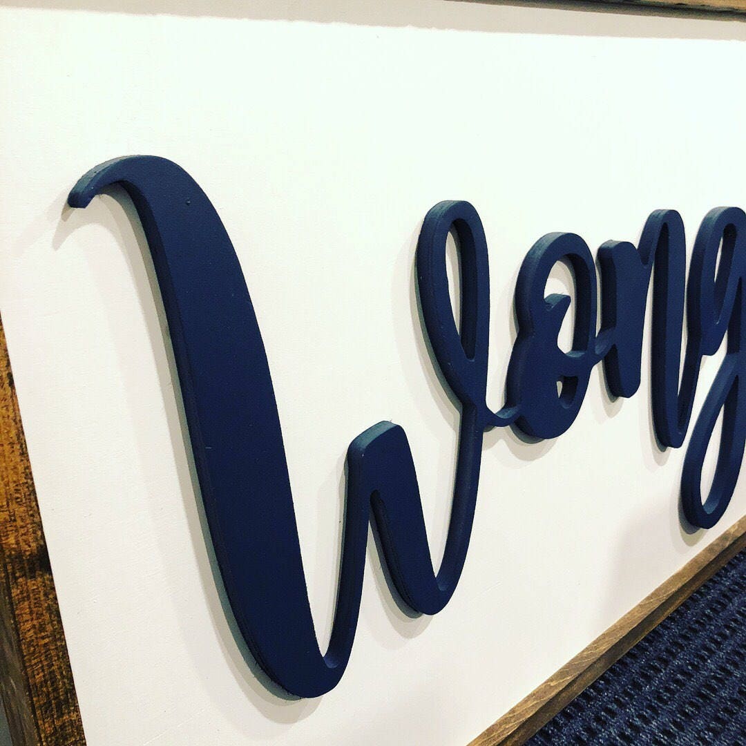 Personalized Sign / Wood Signs / 3-D Letter Sign / Rustic Sign - Etsy