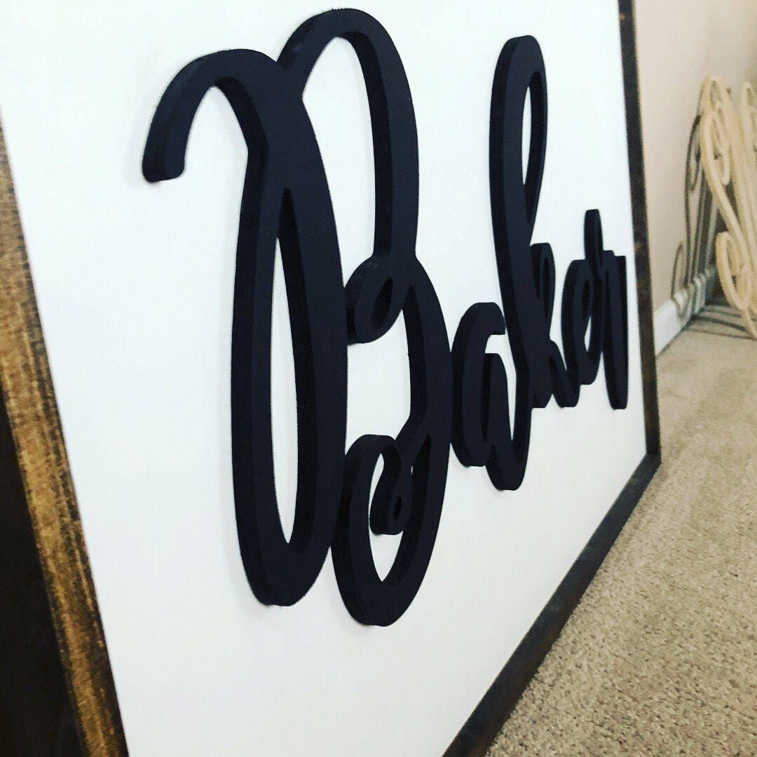 Personalized Sign / Wood Signs / 3-D Letter Sign / Rustic Sign - Etsy