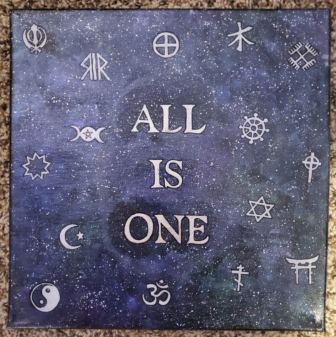 All is One Coexist Original Painting 12" - Etsy