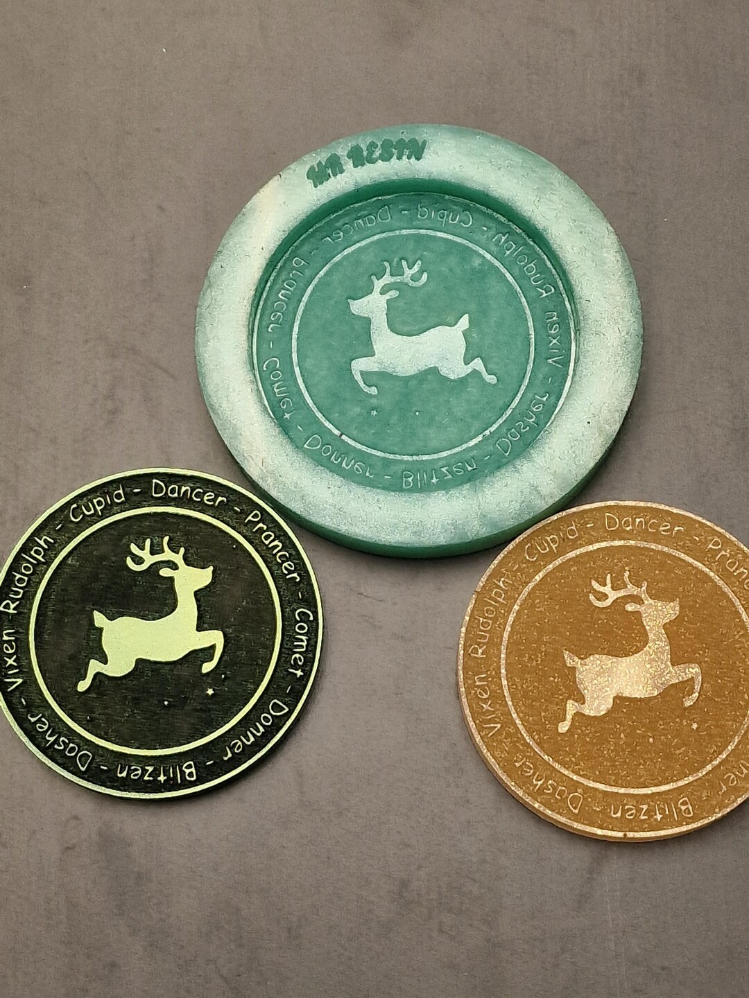 Reindeer Token Silicone Mould - Etsy
