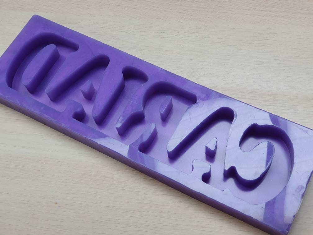 Cariad Freestanding Word Silicone Mould - Etsy