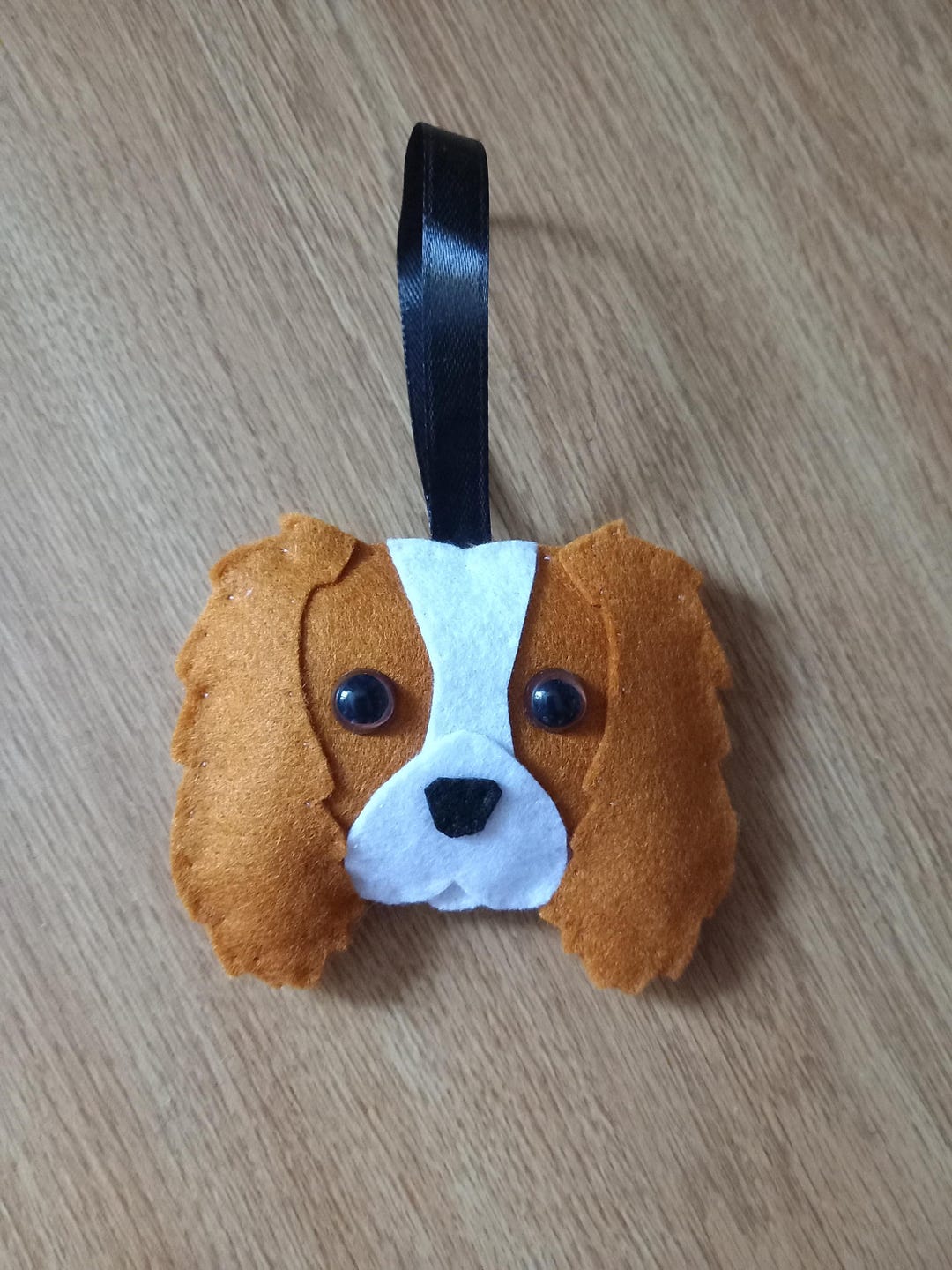 Felt Cavalier King Charles Spaniel Dog Christmas Bauble in Ginger - Etsy