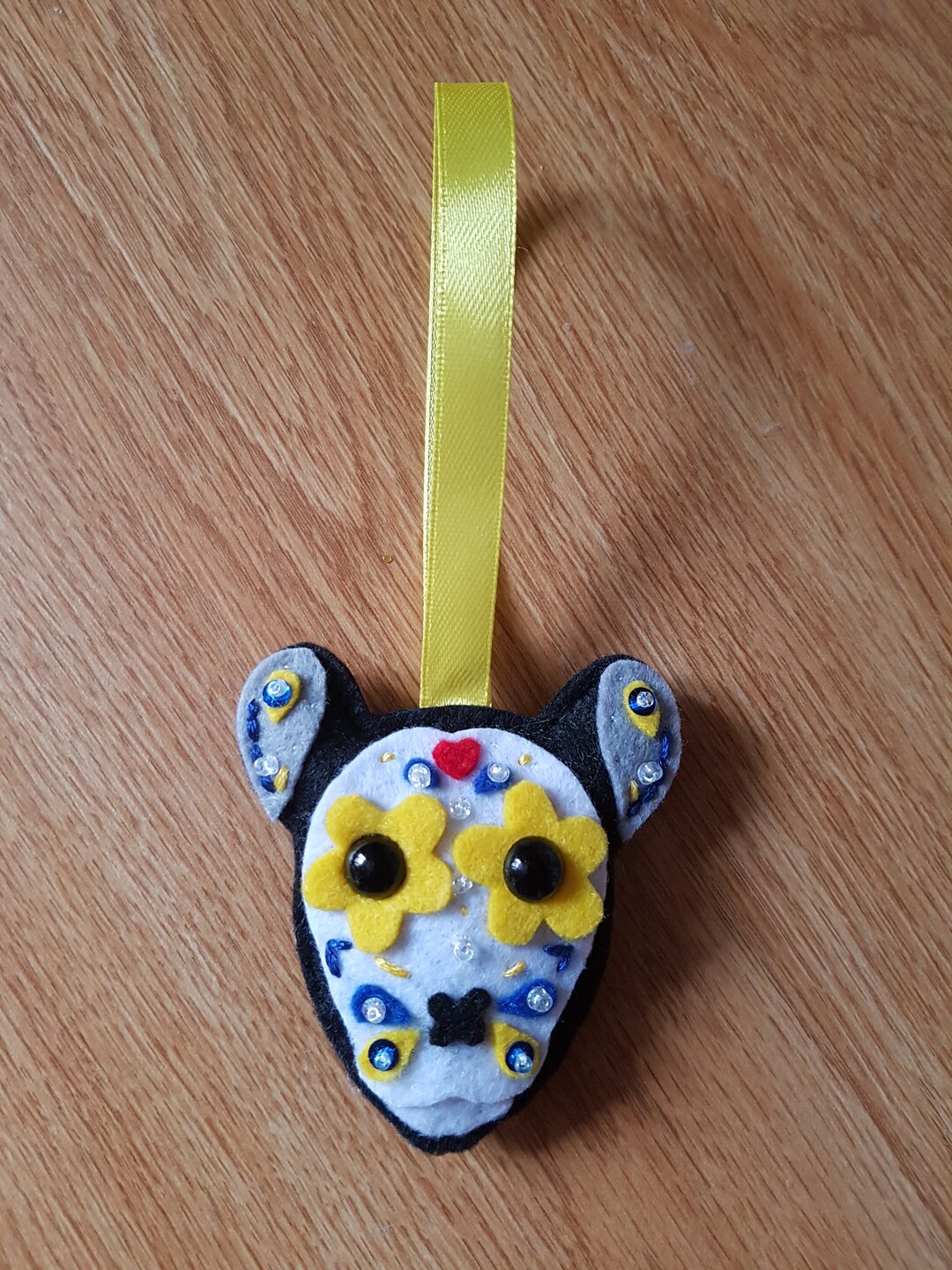 Felt Rat Candy Skull Christmas Halloween Bauble - Etsy