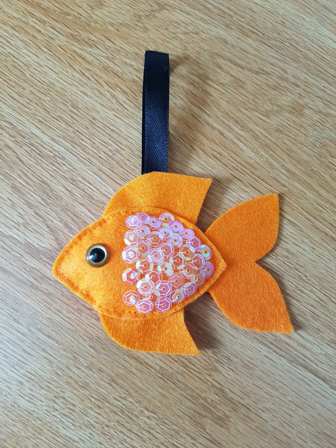 Felt Goldfish Christmas Bauble in Orange - Etsy UK