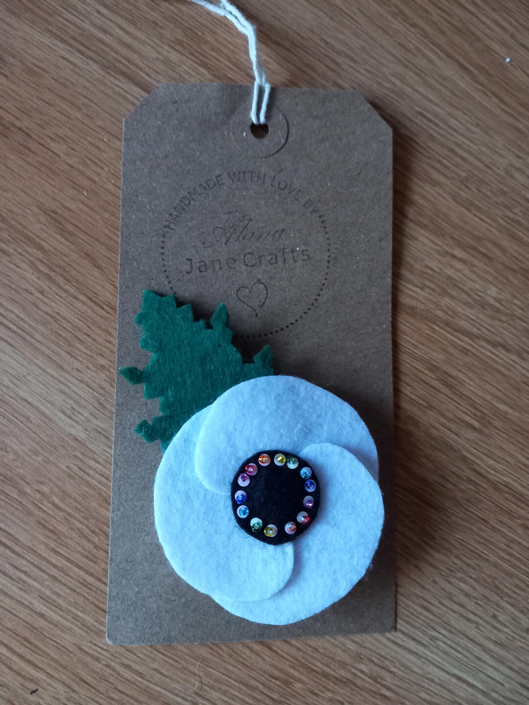 Felt White LGBTQ Peace Poppy Flower Brooch - Etsy
