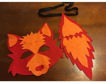 Fox Mask and Tail | Etsy
