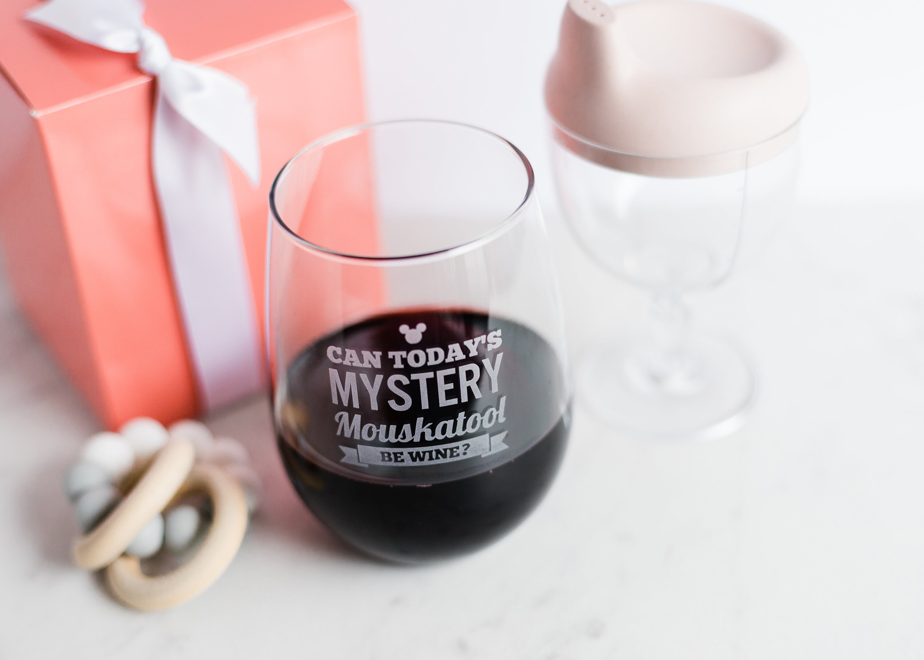 Mystery Mousekatool Etched Wine Glass in Box - Etsy