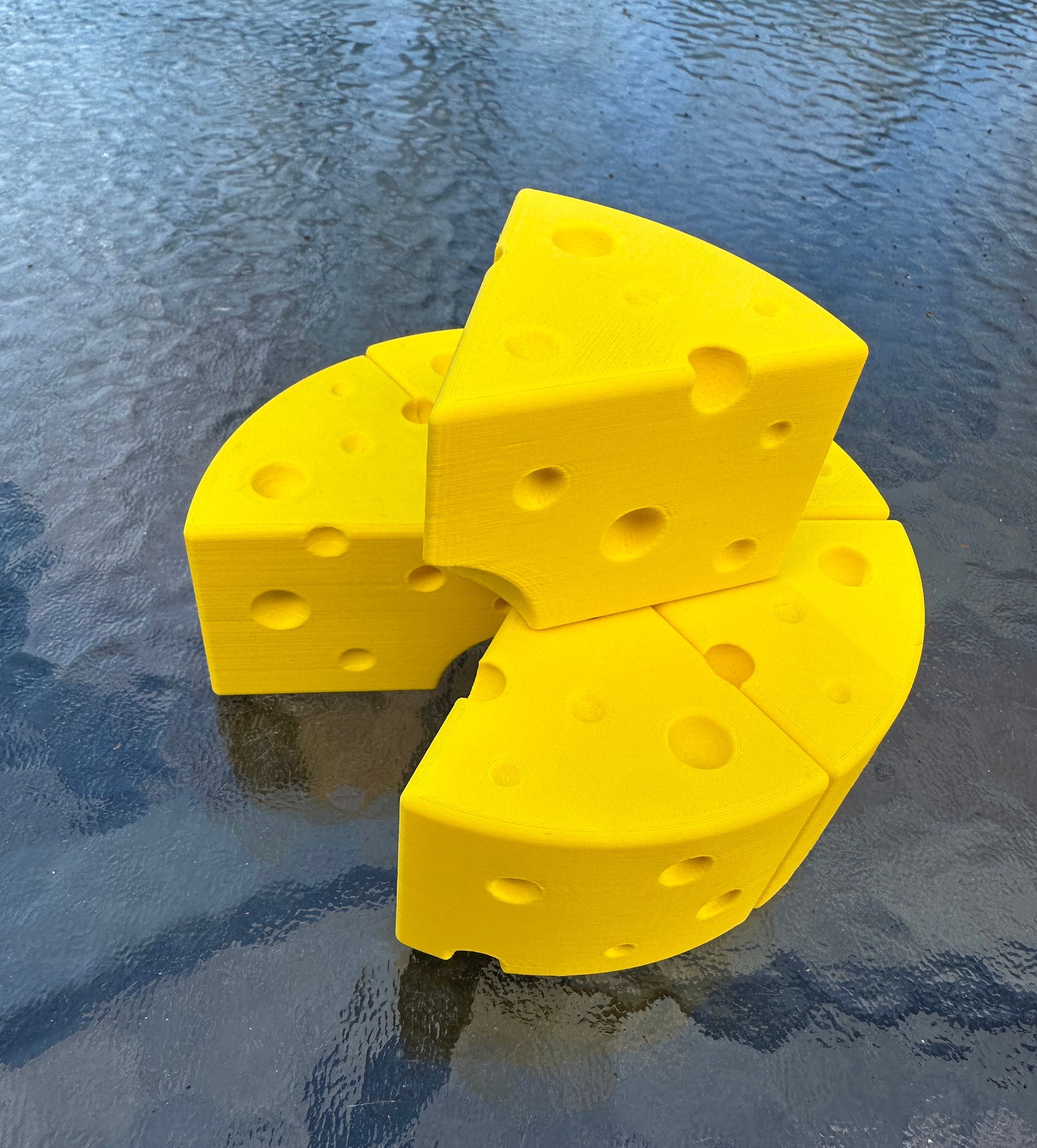 Cheese Wedge and Wheel 3D Printing STL File - Etsy
