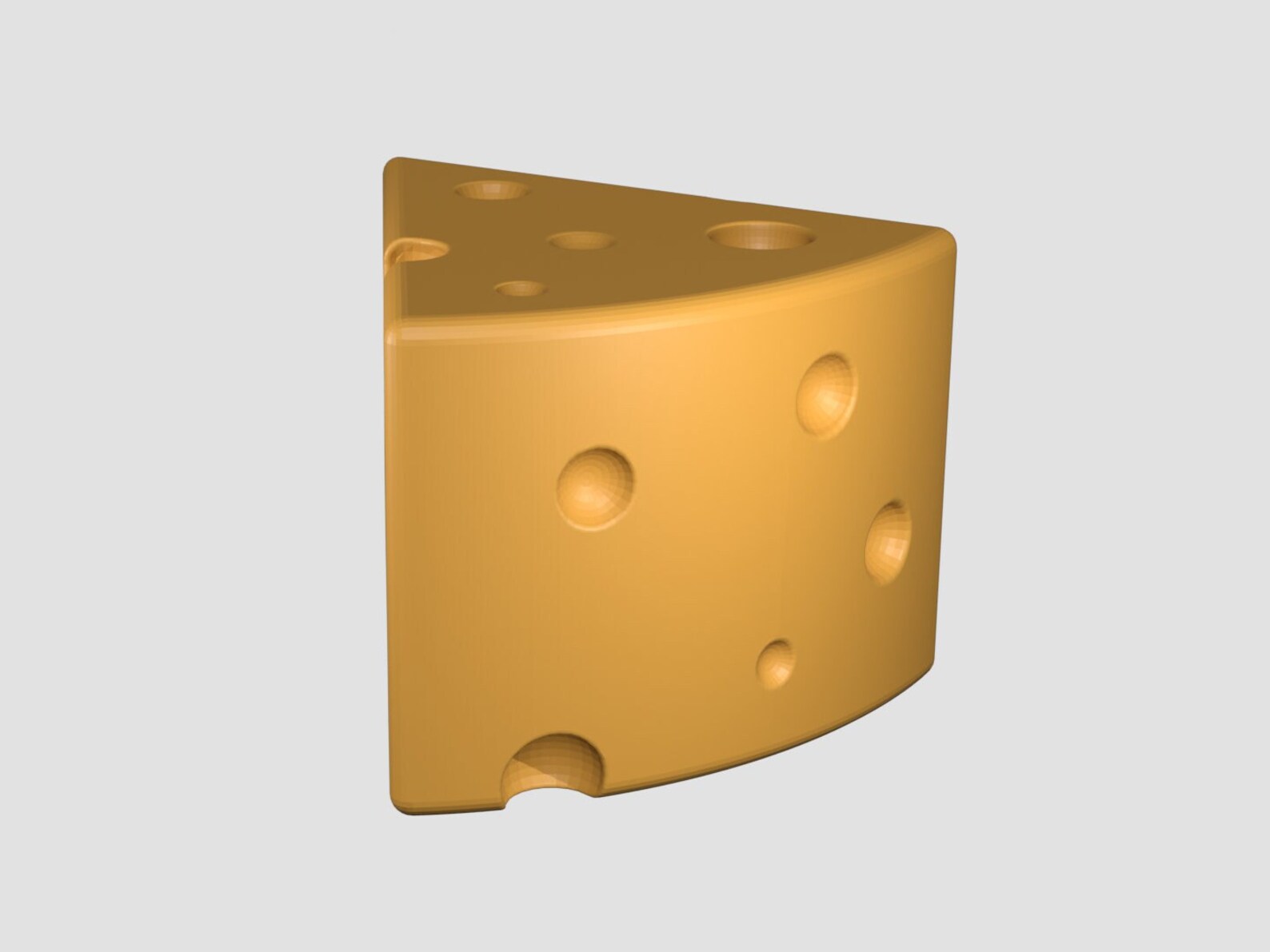 Cheese Wedge and Wheel 3D Printing STL File - Etsy
