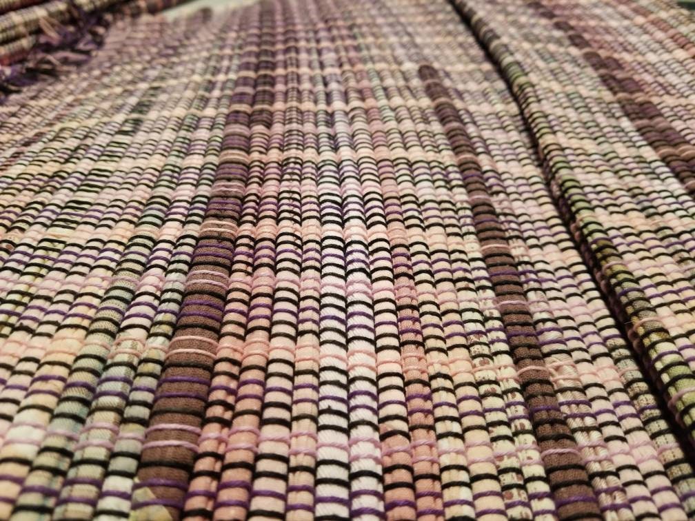 Shades of Pink and Mauve Rag Rugs, Handwoven Rag Rug, Easter Egg Rag ...