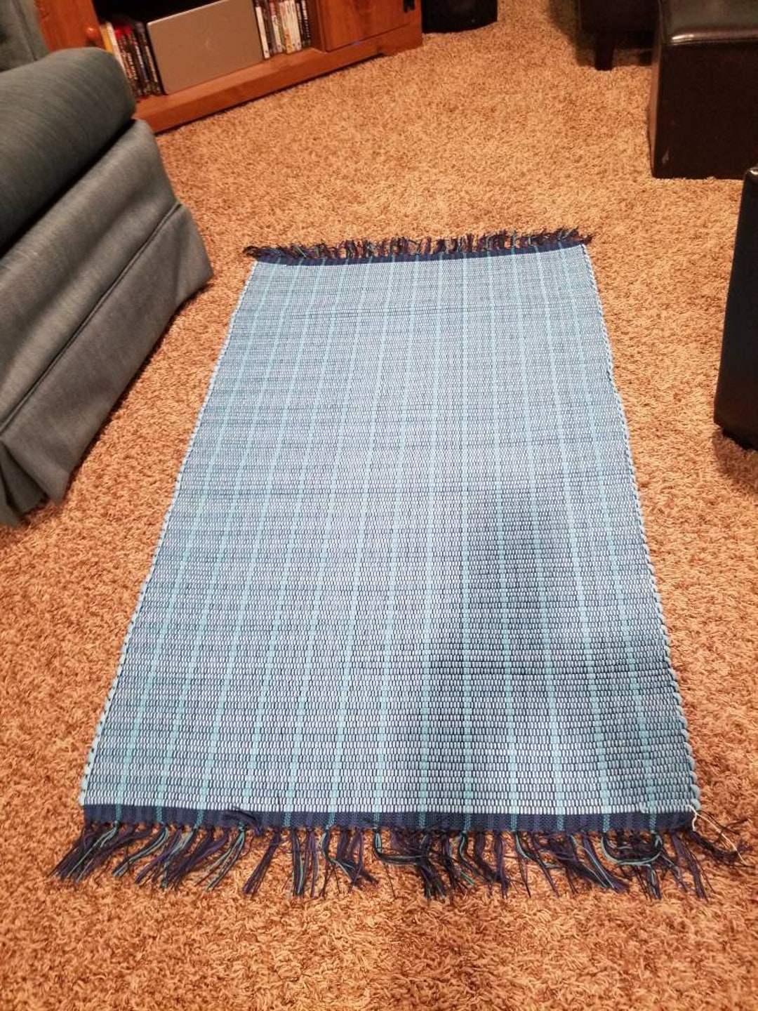 Baby Blue Rag Rugs - Etsy