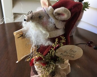 Primitive Mouse Dear Santa Letter from Mousie Handmade | Etsy