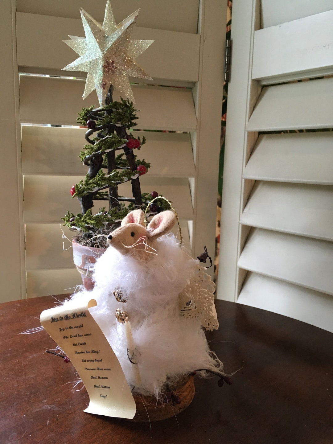 Angel Mouse - Holiday Christmas Mouse - Holiday Decoration - Holiday ...