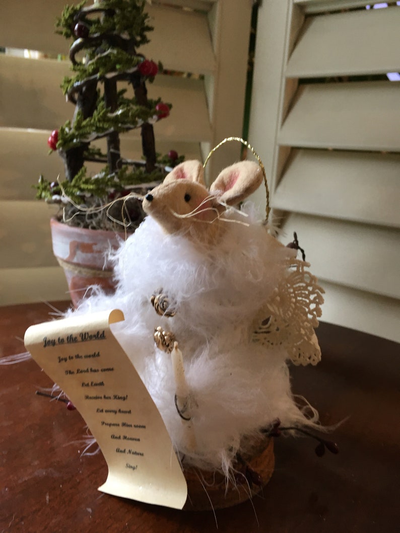 Angel Mouse Holiday Christmas Mouse Holiday Decoration - Etsy